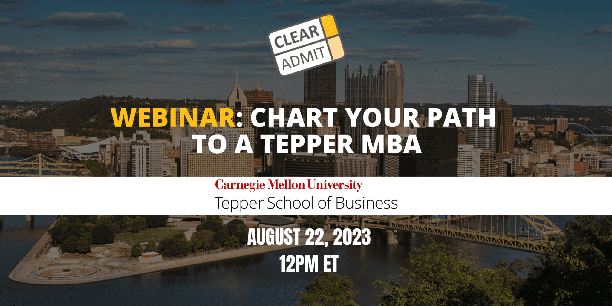 Webinar: Chart Your Path to a Tepper MBA - August 2023 - MetroMBA